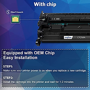 INK E-SALE [with Chip] Remanufactured 58A Toner Cartridge Replacement for HP 58A 58X CF258A Toner Black Ink for HP Pro M404dn M404n M404dw MFP M428fdw M428fdn M428dw M430f M406dn M304 M404 Printer