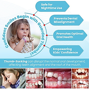 TGuard AeroThumb Sucking Stopper Kit - Ideal Prevention, Solution & Gentle Thumb Guard with Materials Designed for Babies, Toddlers, & Kids - w/ 30 Bracelets - Small (Ages 4 under, less than 40 lbs)