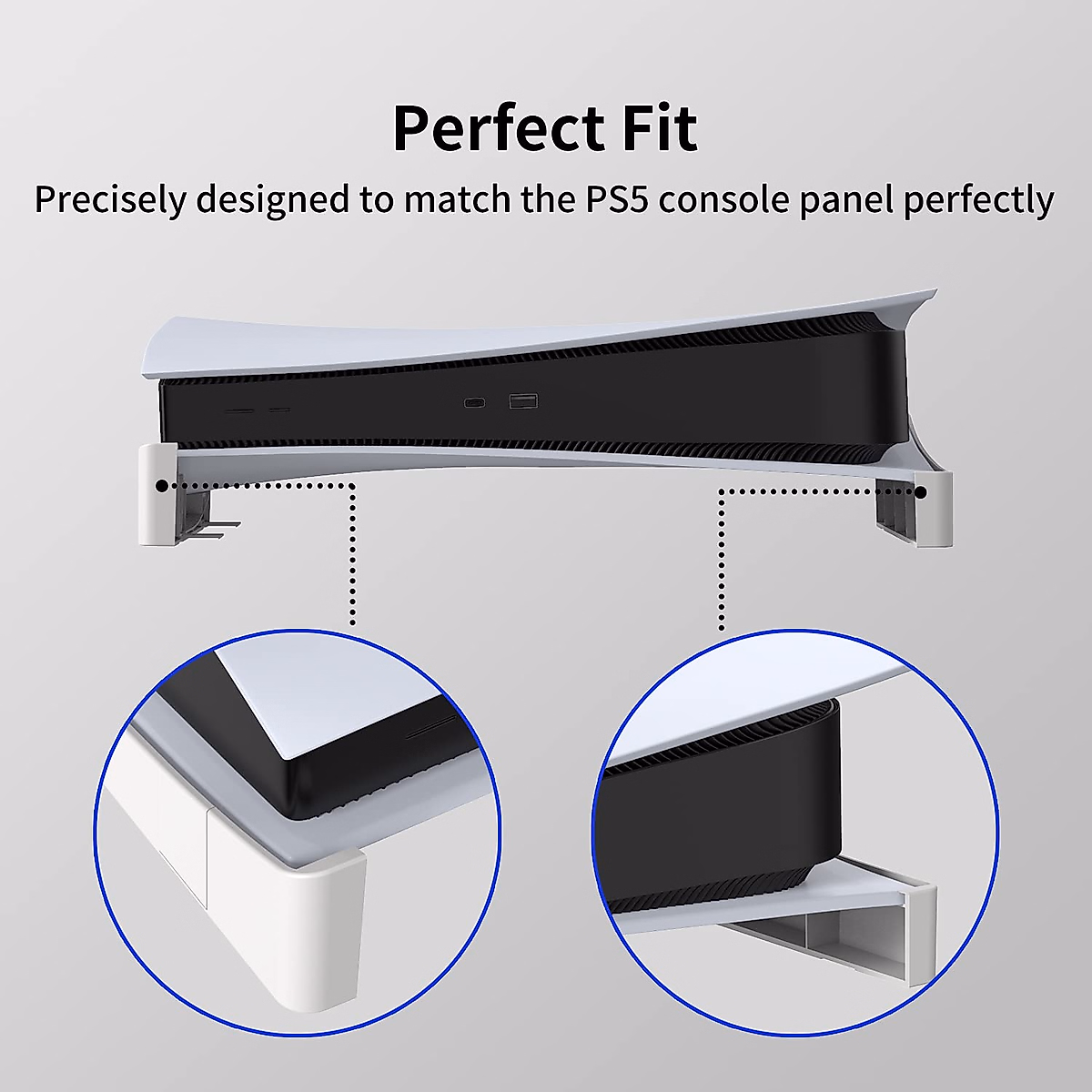 EJGAME Accessories Horizontal Stand,Base Stand Compatible with PlayStation 5 Disc & Digital Editions