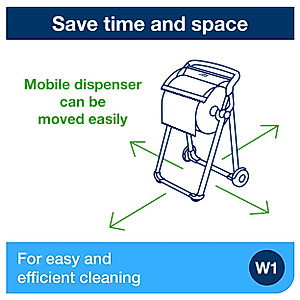 Tork Industrial Floor Stand Paper Towel Roll Dispenser Red W1, Mobile, 6520281