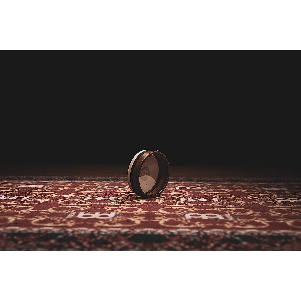 Meinl Percussion 7 1/2" Frame Drum with Set of 3 Jingles, Kanjira-NOT Made in China-Goat Skin Head, Antique Brown Finish, 2-Year Warranty, (FD7KA)