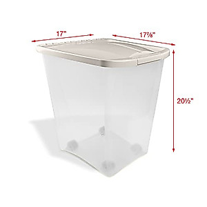 Van Ness 50-Pound Food Container with Fresh-Tite Seal and Wheels