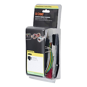 CURT 55358 Vehicle-Side Custom 4-Pin Trailer Wiring Harness, Fits Select Toyota Camry