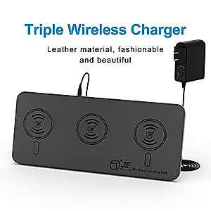 15W Wireless Charger, JE Make IT Simple 3 in 1 Wireless Charging Station,Mag-Safe Charger,Wireless Charging pad Multiple Devices for iPhone 14/13/12/SE/8/Samsung/Other Wireless Charging Andriod Phone