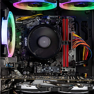 Empowered PC Stratos Micro Gaming Desktop - NVIDIA GeForce RTX 3060, AMD Ryzen 7 5700X, 32GB DDR4 RAM, 512GB NVMe SSD + 2TB HDD, WiFi, Windows 11 Home - Gamer Computer