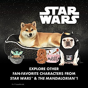 Star Wars for Pets Chewbacca Wookiee Cookies Dog Treat Jar | 10 x 5 Ceramic Chewbacca Dog Treat Jar with Lid, Dishwasher Safe | STAR WARS Brown Dog Food Storage Cylinder, Brown Dog Treat Jar