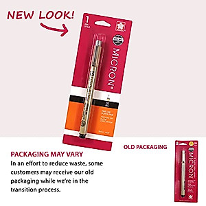 Sakura 30381 Pigma Micron Blister Card 03 Ink Pen, 0.35-mm, Black