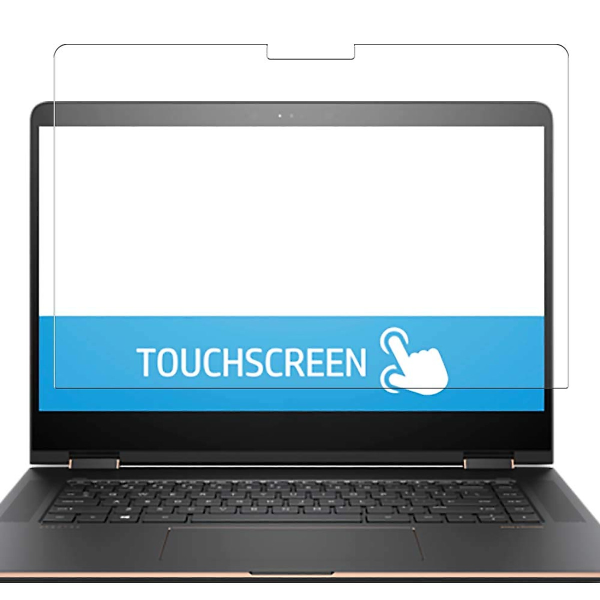 Puccy 2 Pack Anti Blue Light Screen Protector Film , compatible with HP Spectre x360 15-bl000 / bl012dx / bl112dx / bl152nr / bl000na / bl075nr / bl000ng / bl000nf / bl000no / bl000nl / bl000ur 15.6" TPU Guard （ Not Tempered Glass Protectors ）