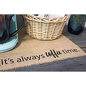 Coffee Maker Mat - The ORIGINAL Burlap Placemat for your Keurig - Made in the USA