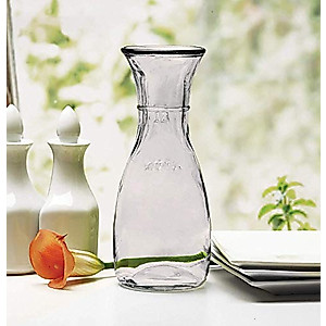 Circleware Clear Carafe Drink Pitcher New Fun Party Entertainment Home and Kitchen Beverage for Water, Juice, Beer, Punch, Iced Tea, Kombucha, Cold Drinks & Gifts, 34 oz, Glass
