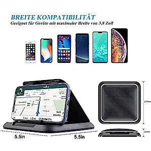 Leaflai Car Phone Holder for Car, Prevent Screen Reflection Car Phone Mount GPS Mounts for car, Car Phone Mount Dashboard Compatible with iPhone, Android Smartphones, GPS Devices etc