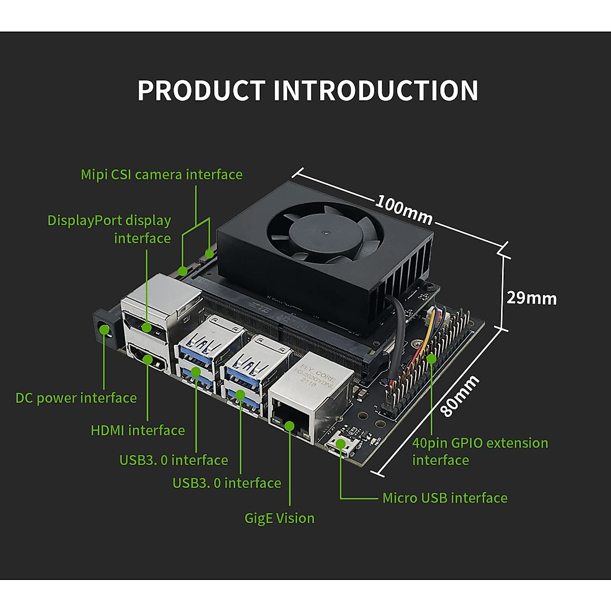 Jetson Nano Developer Kit 16G eMMC onboard for AI Machine Learning