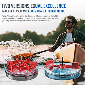 JOROTO MR23 Water Rowing Machine for Home Use, 300 Lbs MAX Weight Capacity Rower Machine with Bluetooth Function, Ipad Holder, 44 Days Kinomap Subscription