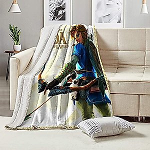 Ultra Soft Anime Blanket Warm Home Decor Air Conditioning Throw Blanket for Bed Sofa Couch 80''x60''