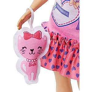 Barbie My First Barbie Preschool Doll, "Malibu" with 13.5-inch Soft Posable Body & Blonde Hair, Plush Kitten & Accessories