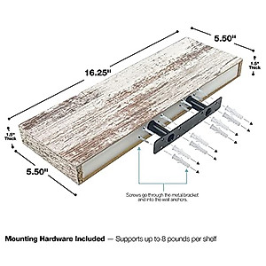 White Floating Shelves, 3-Pk PayonTY Wall Shelves Floating-Shelves Wall Decor Bedroom Decor Floating Shelves Bathroom Storage Wall Shelves Corner Shelf Shelves for Wall Wall Shelf Bathroom Shelves