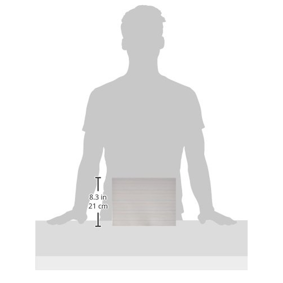 School Smart Zaner-Bloser Paper, 1-1/8 Inch Ruled, 10-1/2 x 8 Inches, 500 Sheets, White - 085328