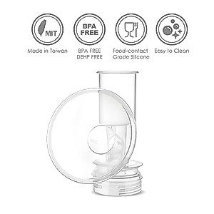 Maymom Breast Shield Flange Compatible with Ameda Breast Pumps MYA Joy Finesse (19 mm, 1-Piece)