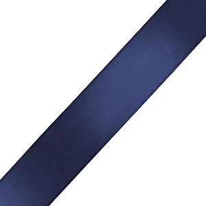 Mandala Crafts Navy Blue Satin Ribbon 3 Inches Wide for Crafts - Navy Blue Ribbon Satin for Hair - Solid Color Double Faced Satin Ribbon 25 Yards Roll for Wedding Gift Bows