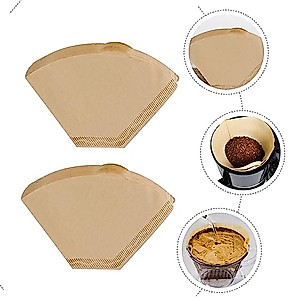 FUNOMOCYA 80pcs Coffee Fan Filter Coffee Filter Coffee Filters 2 Espresso Makers Filters Portable Coffee Sector Filter Coffe Filter Tea Filter Coffee Strainer Tea Strainers Paper