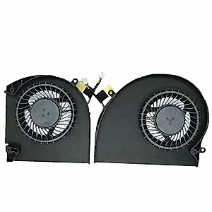 QUETTERLEE Replacement New CPU and GPU Cooling Fan for Dell Alienware 17 R4 R5 Series MG75090V1-C060-S9A MG75090V1-C070-S9A P31E ALW17C 0K2PKV 04RFW1 Fan