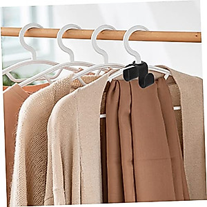 DOITOOL 20pcs Double Sided Hanger Hook Hangers for Clothes Metal s Hooks Cabinet Hook Hanger Extender Clips Connecting Buckle Hook Space Saving Clothes Hooks Metal Hanger Connector Hooks