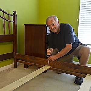 kilofly 4 pc Wooden Bed Frame Bracket Headboard Footboard #10 Hook Plate