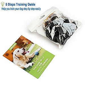 FOLKSMATE Dog Doorbells for Potty Training, 3 Snaps Adjustable Puppy Dog Door Bells with 7 Extra Loud Bells for Dogs Training, Housebreaking, Door Knob, Ring to Go Outside Puppy Pet Supplies