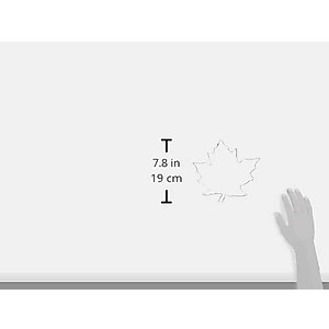 R&M International Maple Leaf 8" Stainless Steel Cookie Cutter, 8 Inches, Silver
