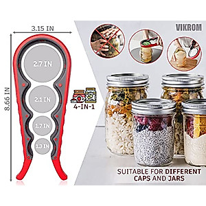 Silicone Jar Opener Gripper Pad - 3Pcs Nonslip Bottle Opener Rubber Jar Opener Gripper Pad Kitchen Set Jar Openers for Seniors Hand Can Opener Kitchen Gadgets - Handle Can Opener Multi Purpose Opener