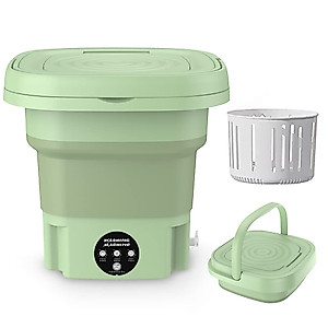 Mini Washing Machine, Foldable Ultrasonic Turbo Washing Machine，for Small Clothing,Underwear Suitable for Home, Business, Travel, College Room, RV, Apartment