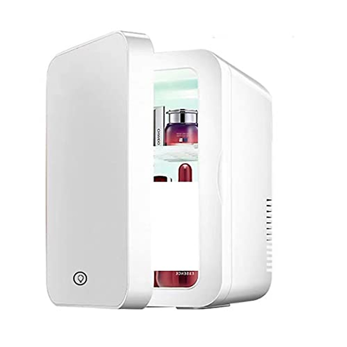 HESNDxbx Mini Fridge Beauty Refrigerator Skin Care Cosmetics Facial Mask Refrigerator Household with Mirror LED Mini 8L Dormitory Mini Refrigerator