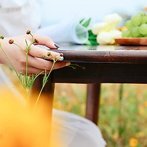 Cttasty Dining Table, Solid Wood Small Modern Round Dining Room Table with Oak Finish for 2, Small Dining Table 31.5 L x 31.5 W x 29.5 H in Inches, (Walnut)