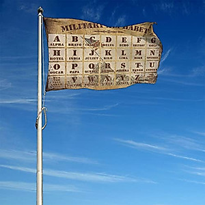 Funny Dorm Flags Military Alphabet Flag Stuff For Your Room Windsocks Outdoor (Size : 152X244CM)