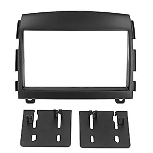 Yctze Car Stereo Radio Fascia 2DIN Car Fascia ABS Audio CD DVD Modified Panel Frame for Sonata 2006