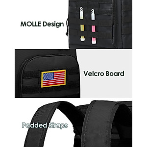 TACTICISM Backpack Cooler Men 33 Cans - Tactical Lunch Backpack Work Soft Waterproof Leakproof Insulated, Lightweight Portable Ice Chest Backpack as Gift for Hiking Picnic Beach Accessories, Black