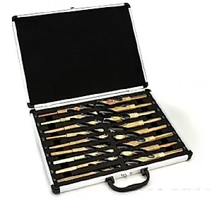 17PC LARGE SIZE DRILL BIT SET INDUSTRIAL STEEL METAL SILVER DEMING HSS WITH CASE