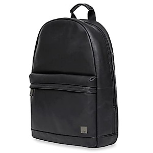Knomo Albion Leather 15.6" Laptop & Tablet Bookbag Computer Business Backpack for School, Work & Travel