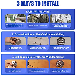 SZHLUX Sensory Swing for Kids,Indoor Therapy Swing Great for ADHD,Aspergers,Sensory Processing Disorder,and Autistic Children