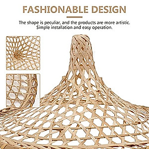 Uonlytech Floor Lamp Shade 2pcs Womens Sun Straw Hat Summer Beach Sun Hat Straw Beach Hat Womens Straw Panama Hat Straw Hat for Girl Women Rattan Lamp Shade