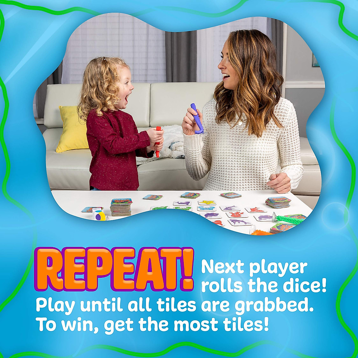 Continuum Games Tentacle Tantrum Fast-Paced Octopus Game of Matches and Squiddy Snatches | 2-6 Players, 20-Minute Play Time, Ages 3 and Up | Family Games for Kids and Adults