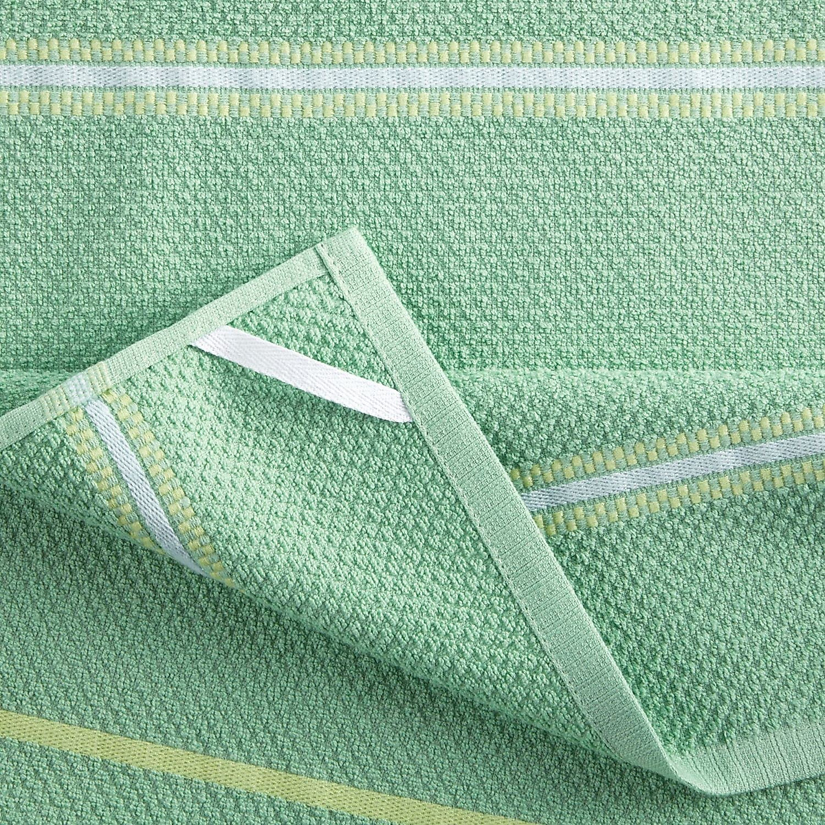 MARTHA STEWART Amber Floral Kitchen Towel Set 4-Pack, Pink/Yellow, 16"x28"