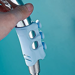 JENPECH Shower Head Holder Suction, Vacuum Suction Cup Shower Holder Punch-Free Anti-Slip Silicone Bathroom Accessories for Home Pink