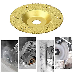 3.9" Diamond Grinding Disc, All Purpose Segmented Rim Diamond Blade for Cutting Rebar, Cast Iron, Concrete, Pavers, Tile, Granite, Laminate