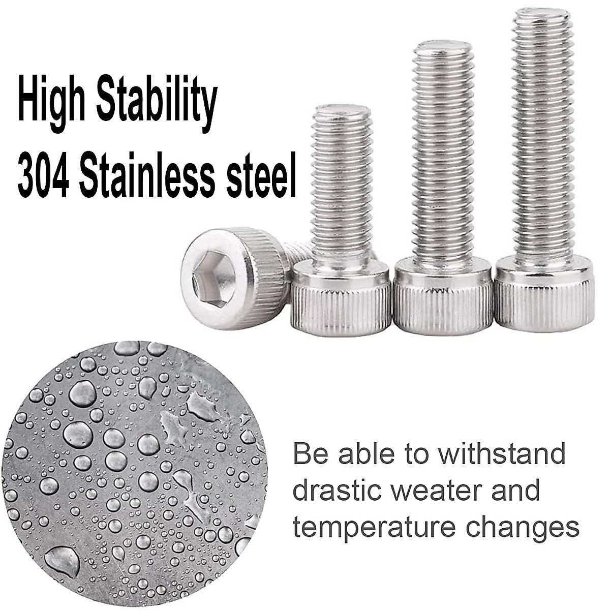 AETTLM6 M5 M4 M3 Nuts and Bolts Assortment Kit (660PCS)