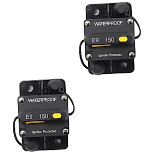 Totority 2pcs car Waterproof Automotive Circuit Breaker Protector Fuse 150a overcurrent
