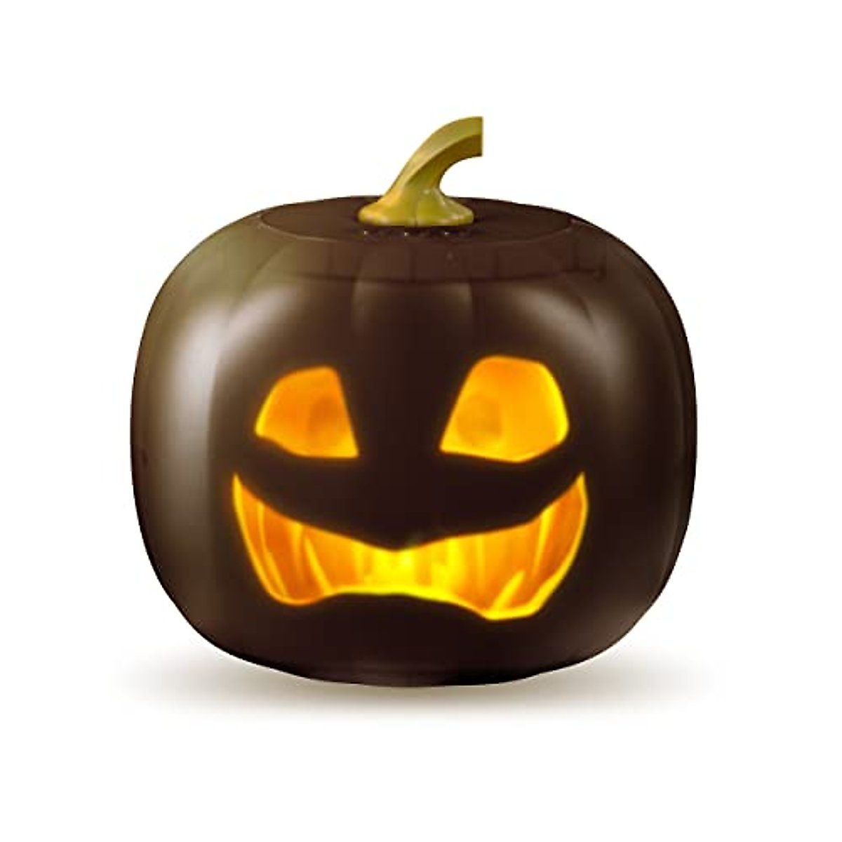 ANIMAT3D Jabberin' Jack Talking Animated Black Pumpkin with Built in Projector & Speaker Plug'n Play