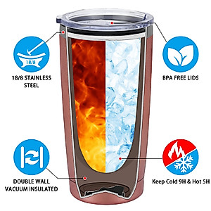 LiqCool Godmother Gift, Godmother Proposal Gift, Fairy Godmother 20 Oz Insulated Tumbler, Godmother Gifts from Godchild, God Mother Gifts for Women, Gifts for Godmother Birthday Christmas (Rose Gold)