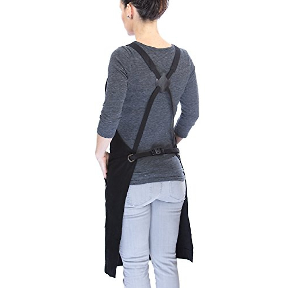 Hudson Durable Goods - Professional Grade Chef Apron - Black - 100% Cotton