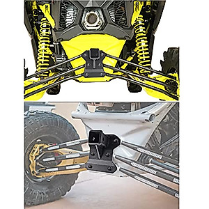 DarSeity 2" X3 Rear Receiver Hitch Compatible with 2017-2023 Can Am Maverick Turbo/Max Turbo/X DS/X RS Turbo, Heavy Duty Standard 2inch Attachments